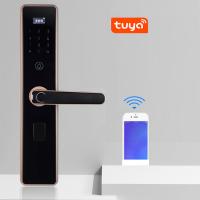 China FCC Hotel Room Card Lock System 75mm Fingerprint Password Door Lock for sale