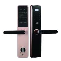 China FCC Hotel Room Card Lock System 75mm Fingerprint Password Door Lock for sale