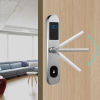 China FCC Sliding Glass Door Keyless Lock Sus304 Smart Door Lock Sliding Door for sale