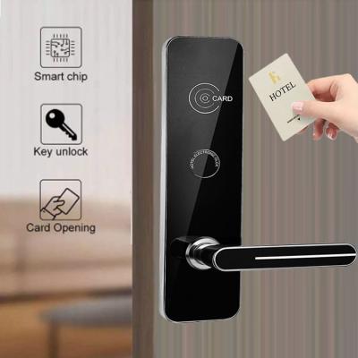 China Zinc Alloy Hotel Smart RFID Key Card Door Locks with Free Software for sale