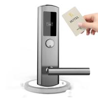 China SUS304 Smart RFID Hotel Lock System Electronic Door Key card Handle for sale