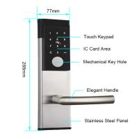 China Touch Screen TTlock app Smart Keypad Door Lock for Aprtment Home Office for sale