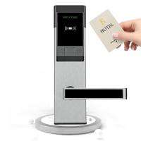China FCC Keyless Key Card Door Locks Hotel Gate Smart Door Lock With System for sale