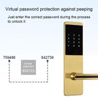 China Electronic Password Apartment Smart Door Lock Rfid Card Digital for sale