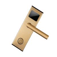 China Easloc Hotel Door Key Card System 240mm Key Card Entry Door Locks Wood for sale