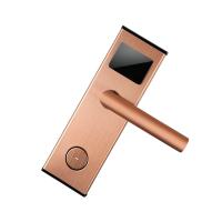 China Easloc Hotel Door Key Card System 240mm Key Card Entry Door Locks Wood for sale