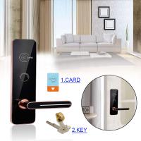 China ANSI Mortise Hotel Smart Door Locks MF1 Hotel Card Reader Door Locks for sale