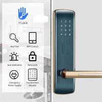 China FCC Apartment Smart Door Lock Zinc Alloy Smart Digital Door Locks for sale