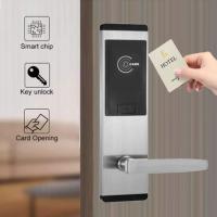 China Silver 300mm Hotel Key Card Door Locks Sus304 Stainless Steel for sale