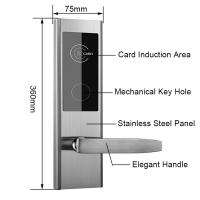 China 2 Years Warranty Black Color Hotel Smart Door Locks with Management Software System for sale