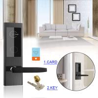 China Wooden Rfid Card Reader Door Lock 6V Hotel Card Door Lock System for sale