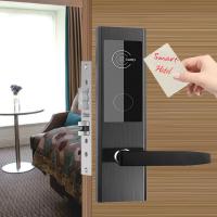 China Black Color Stainless Steel Hotel Key Card Door Locks with 2 Years Warranty for sale