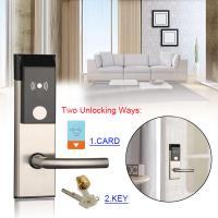 China 4 Colors Hotel Smart Door Locks Optional RFID Key Card With Security Free Software for sale