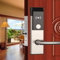 China 4 Colors Hotel Smart Door Locks Optional RFID Key Card With Security Free Software for sale