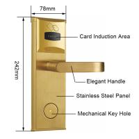 China Multiple Colors Stainless Steel Hotel Key Card Door Locks with Management Software System for sale