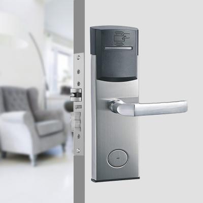 China Stainless Steel MF1 Electronic Security Door Lock 285mm Smart Card Door Lock for sale