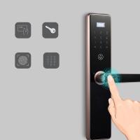 China Intelligent 30mm Smart Fingerprint Door Lock Keyless Biometric FCC for sale