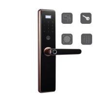 China FCC Hotel Room Card Lock System 75mm Fingerprint Password Door Lock for sale
