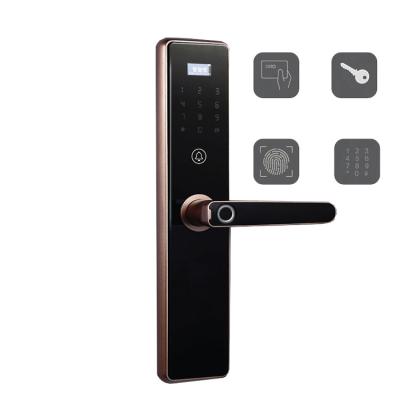 China FCC Hotel Room Card Lock System 75mm Fingerprint Password Door Lock for sale