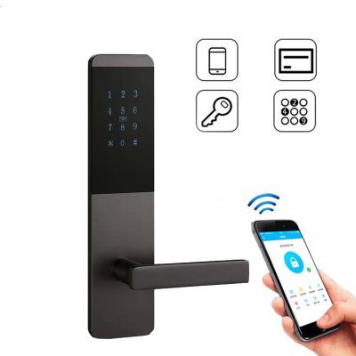 China Aluminium 12mm Password Door Locks 4 AA Alkaline Rfid Door Lock System for sale