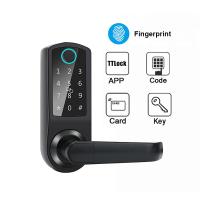 China Home 30mm Electronic Keyless Door Locks 4xAA Electronic Security Door Locks for sale