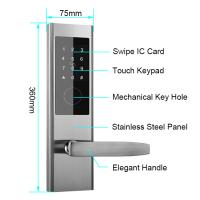China TTlock App Controlled Keyless Digital Door Lock Apartment Smart Door Locks for sale