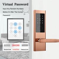 China Remote Control Black wifi keypad door lock Stainless steel Material for sale