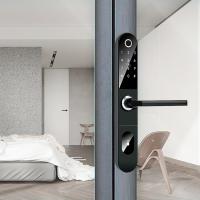 China Anti Theft Aluminum Alloy Fingerprint Electronic Smart Door Locks For Room Door for sale