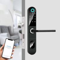 China Bedroom WIFI Electronic Smart Door Locks 25uA 150mA APP Fingerprint for sale