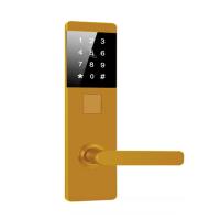 China 4PCS AA Smart Door Handle Lock FCC Electronic Password Door Lock for sale