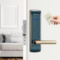 China 40-45mm Hotel Room Key Card Door Lock 13.56MHz Motel System With Handle for sale