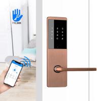 China Zinc Alloy 75mm Smart Door Handle Lock 4Pcs AA Digital Keypad Door Lock for sale