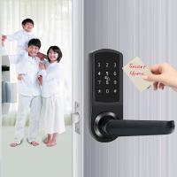 China FCC Keyless Password Door Locks 180mm Smart Door Handle Lock for sale