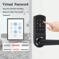 China Single Latch Deadbolt TTlock App Controlled Door Locks with Password Card Key for sale