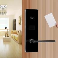 China Hotel 3KG Hotel Intelligent Door Lock 75mm Item Gun Black for sale