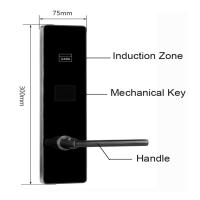 China Stainless Steel Smart Key Card Hotel Electronic Locks with CE FCC Certification for sale
