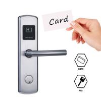 China RFID Keyless Key Card Door Locks 4x AA Hotel Room Card Lock System for sale