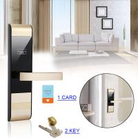 China M1 Gold Card Access Door Lock ANSI Smart Card Hotel Door Lock for sale