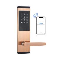 China Wifi Tuya TTlock App Password Door Lock Electronic Smart Door Locks For 38-48mm Door for sale