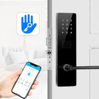 China Black Color Bluetooth TTlock Password Electronic Smart Door Locks for Apartment Home for sale
