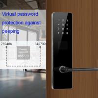China Black Color Bluetooth TTlock Password Electronic Smart Door Locks for Apartment Home for sale
