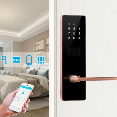 China Multiple Colors Optional Digital Keypad Apartment Smart Door Lock with Smart App for sale