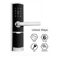 China Zinc Alloy apartment electronic door locks With Password TTlock Tuya App for sale