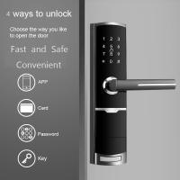 China Gold Color Remotely Control Smart Keypad Door Lock with TTlock app Card Key for sale
