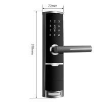 China Gold Color Remotely Control Smart Keypad Door Lock with TTlock app Card Key for sale