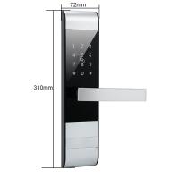 China Apartment BLE Touch Screen Keypad Door Lock M1 Card Smart Wifi Lock for sale