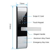 China 4 in 1 Password TTlock App Card Smart Keypad Door Lock for Apartment Hotel Office for sale