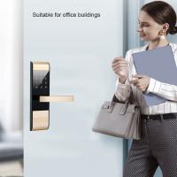 China TT Lock APP Control Apartment House Digital Electric Smart Door Lock with Code and Card for sale