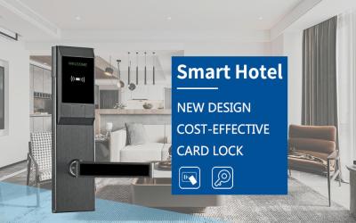 China CE FCC RFID Access Control Card Keyless Digital Door Lock For Hotel for sale