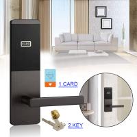 China Wood Door Rfid Hotel Key Card Door Locks with Free PC Management Software for sale